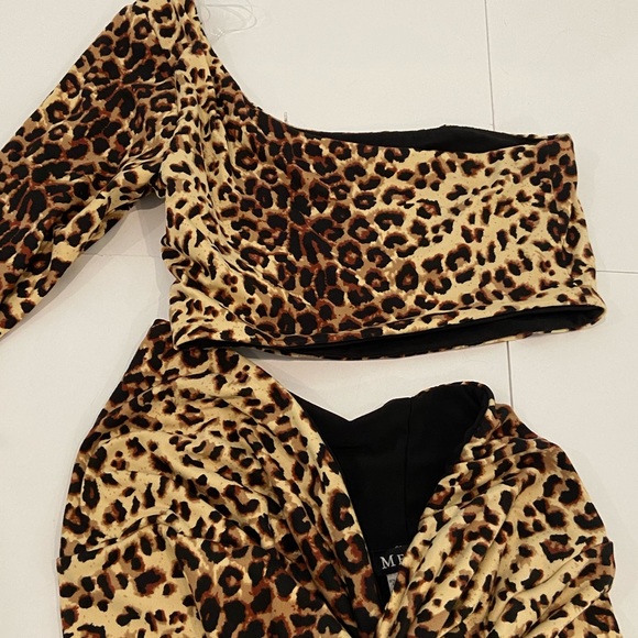 Hot Miami Styles | Dresses | Leopard Two Piece Set New With Tags | Poshmark